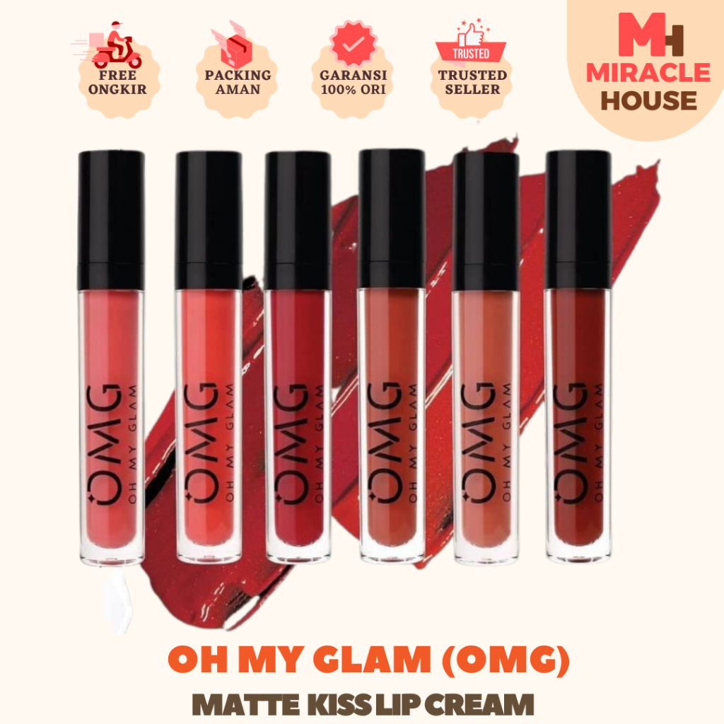 Jual OMG OH MY GLAM Matte Kiss Lip Cream 3.5 g - Lip Cream Matte Dengan ...