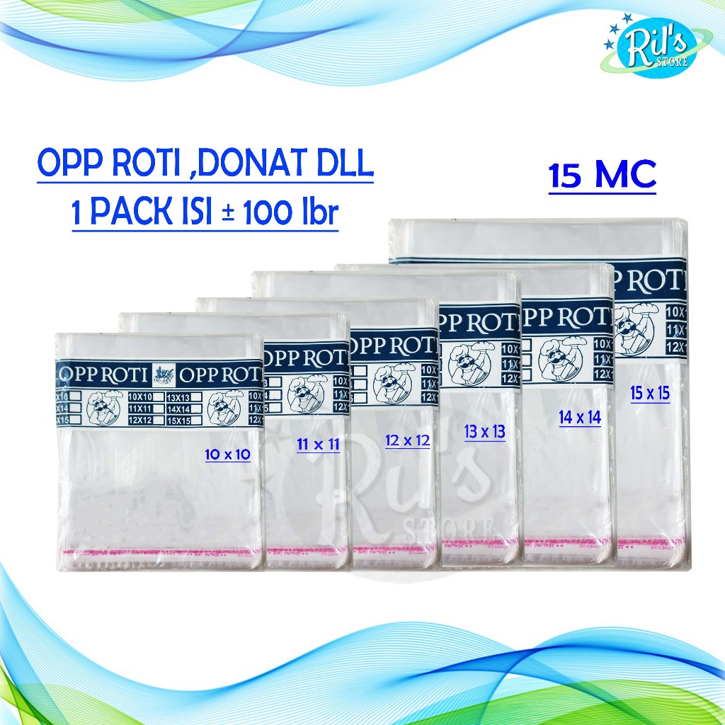 Jual Plastik OPP lem Roti - Donat - Plastik Donat 12X12 - OPP SEAL KUE ...