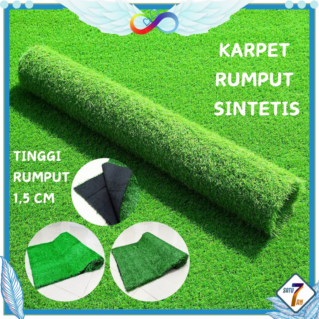 Jual Rumput Sintetis Swiss Ukuran 1m x 1m Tinggi Rumput 1,5cm Rumput ...