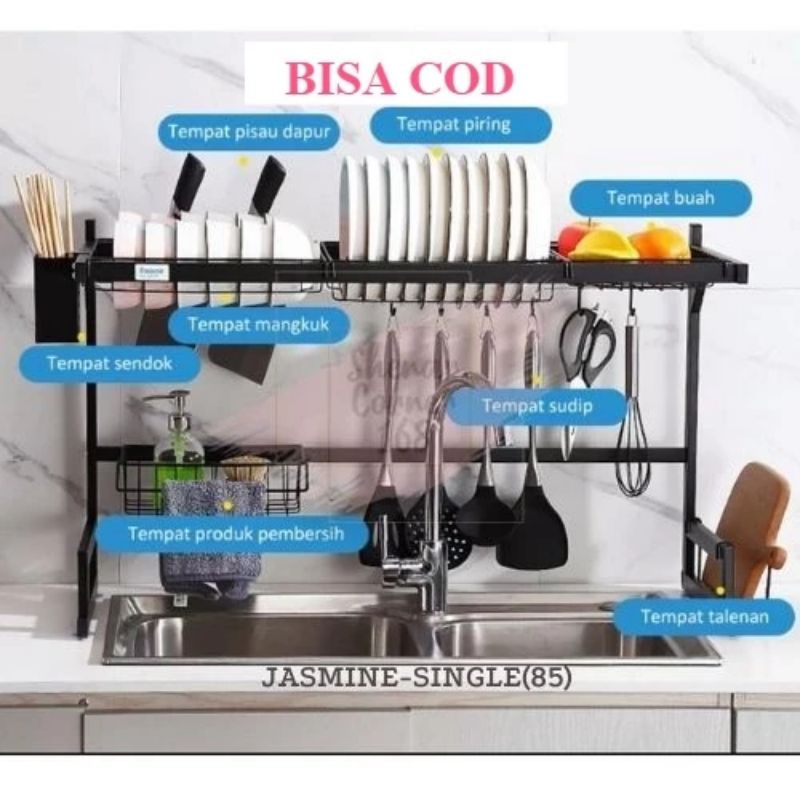 Jual Rak Cuci piring / Rak Pengering Piring Mangkok DISH RACKRAK PIRING ...