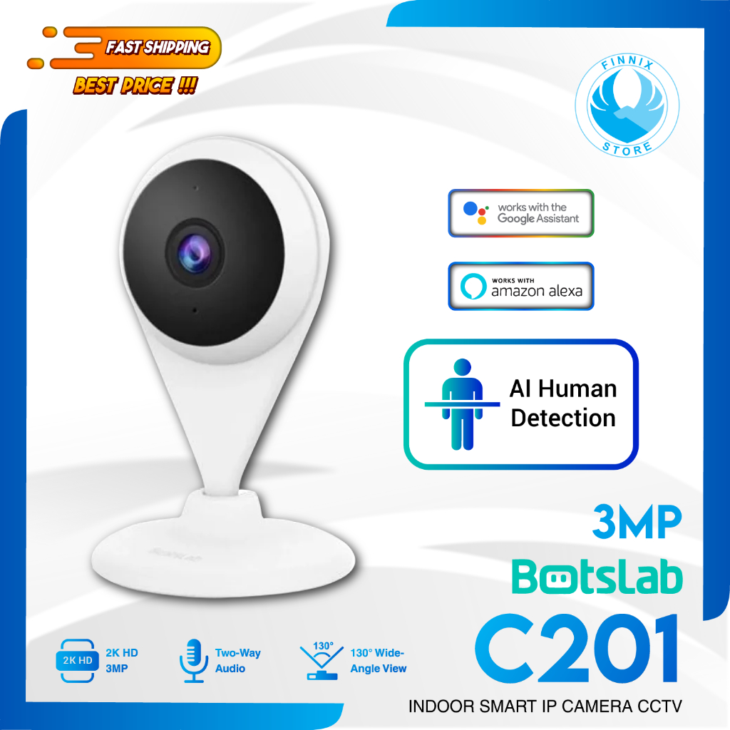 Jual Botslab C201 CCTV Indoor 3MP 2K Smart IP Camera | Shopee Indonesia