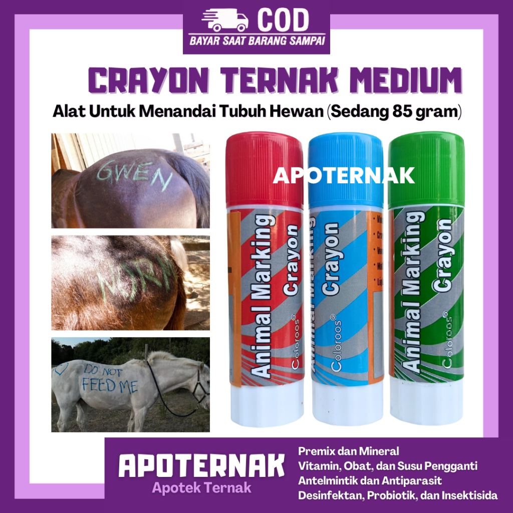 Jual CRAYON SPIDOL TERNAK SEDANG 1 PCS | Untuk Tanda Tubuh Babi Sapi ...