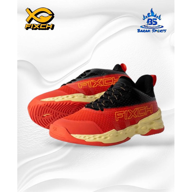 Jual Sepatu Voli Fixch ANTHEM - BLACK / RED / OFF WHITE, Fixch Sepatu ...
