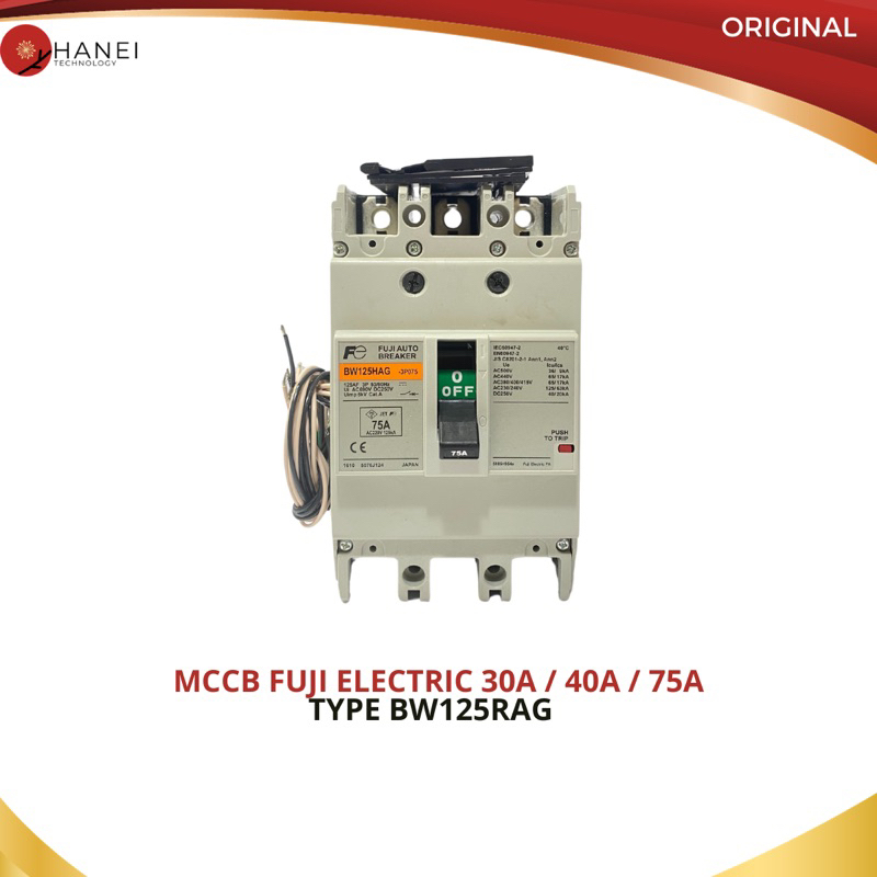 Jual MCCB FUJI ELECTRIC / BW125RAG / 30A / 40A / 75A | Shopee Indonesia