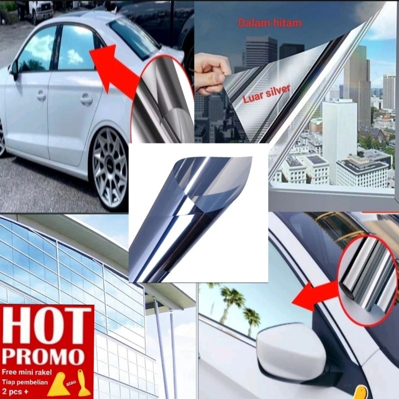 Jual kaca film mobil silver sparta rumah ruko gedung anti panas terbaik | Shopee Indonesia