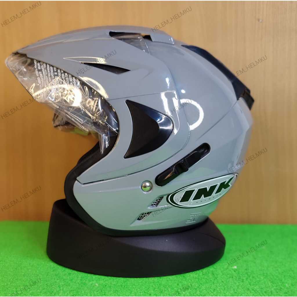 Jual helm topi duble visor fre stiker ink+kardus+ buble wrap | Shopee ...