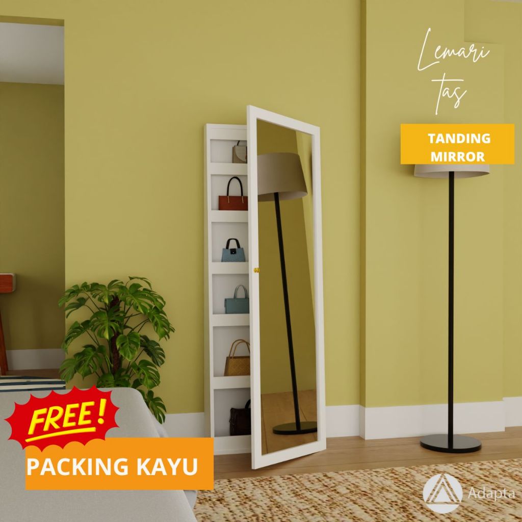 Jual Cermin Lemari Tas Berdiri Tinggi 170, Panjang 60 Standing Mirror ...