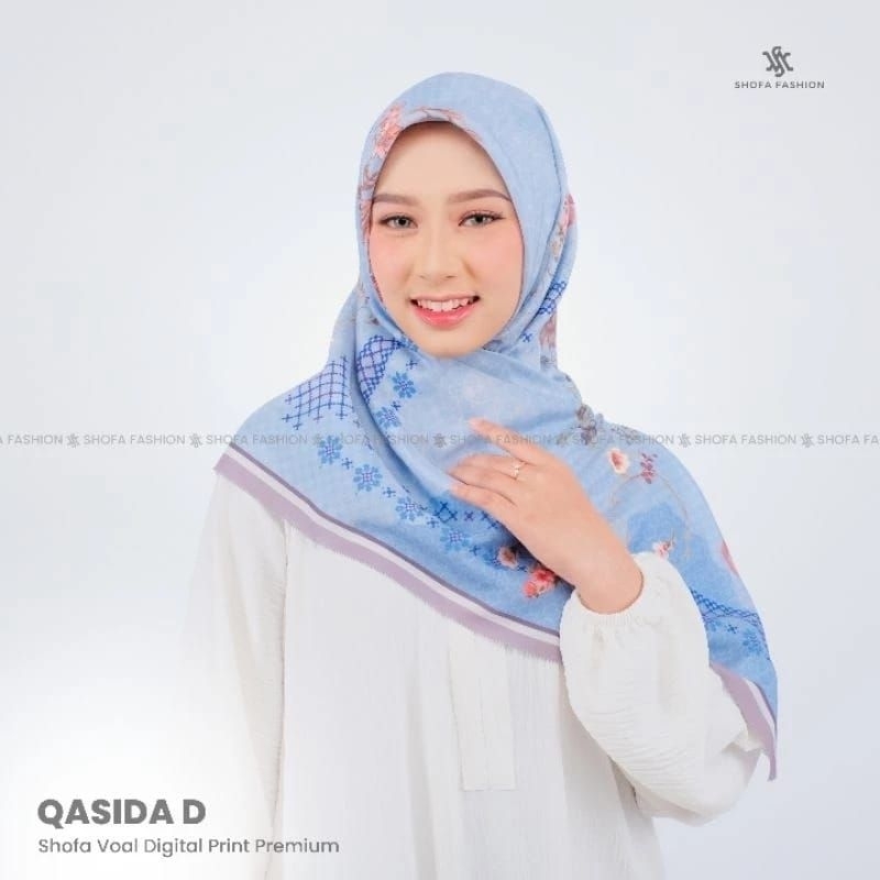 Jual QASIDA SERIES HIJAB SEGIEMPAT VOAL MOTIF DIGITAL PRINT | Shopee ...