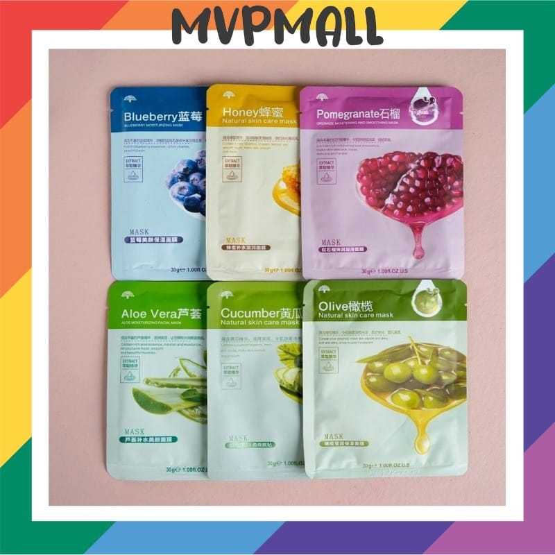 Jual Sheet Mask Natural Skin Care Mask Masker Korea untuk Muka Masker ...