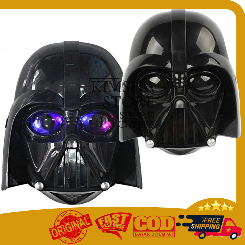 Jual Topeng LED Star Wars Darth Vader Superhero Mask Topeng Mainan Anak ...