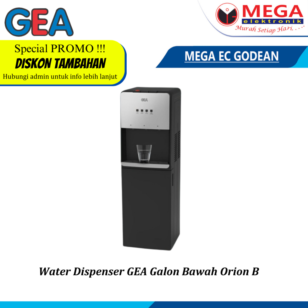 Jual Water Dispenser GEA Galon Bawah Orion B (HITAM) | Shopee Indonesia