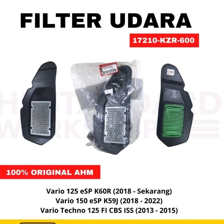 Jual FILTER UDARA VARIO 125 DAN VARIO 150 ESP 100% ORIGINAL AHM ...