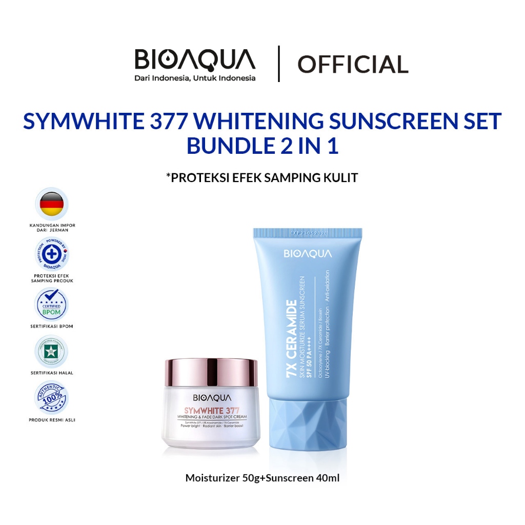 Jual BIOAQUA Symwhite 377 Whitening With Sunscreen Sunblock Wajah ...