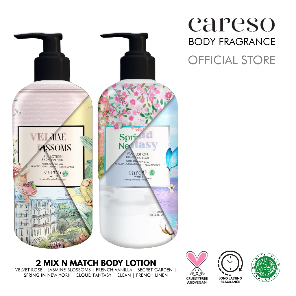 Jual Careso Twin Pack Body Lotion - Mix & Match Your Favorite Varian ...