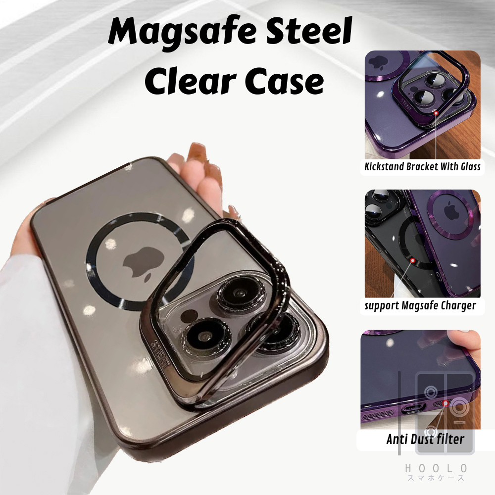 Jual Steel CLEAR Case Iphone 15 Pro Max / 15Pro / 15Plus / Plus / 15 / ...