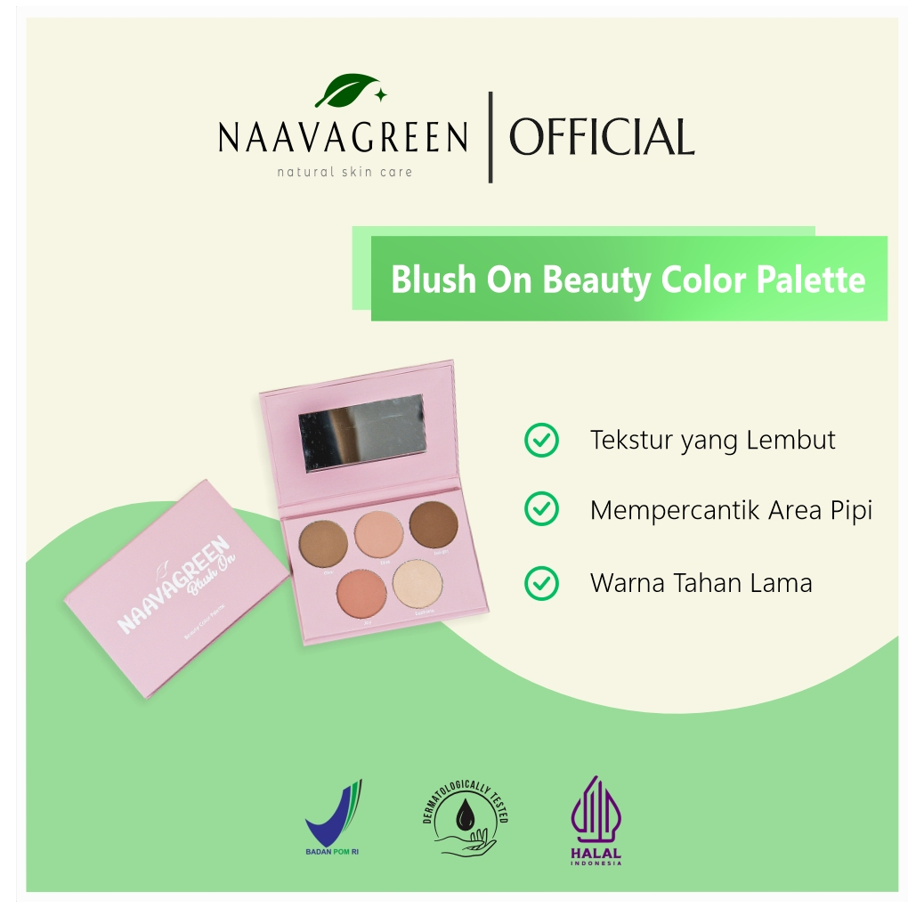 Jual Naavagreen Blush On Beauty Color Palette | Shopee Indonesia