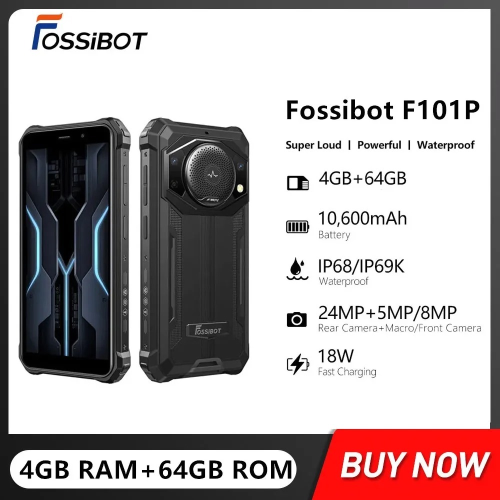 Jual FOSSiBOT F101P Waterproof Rugged Android 12 Smartphone Octa-core ...