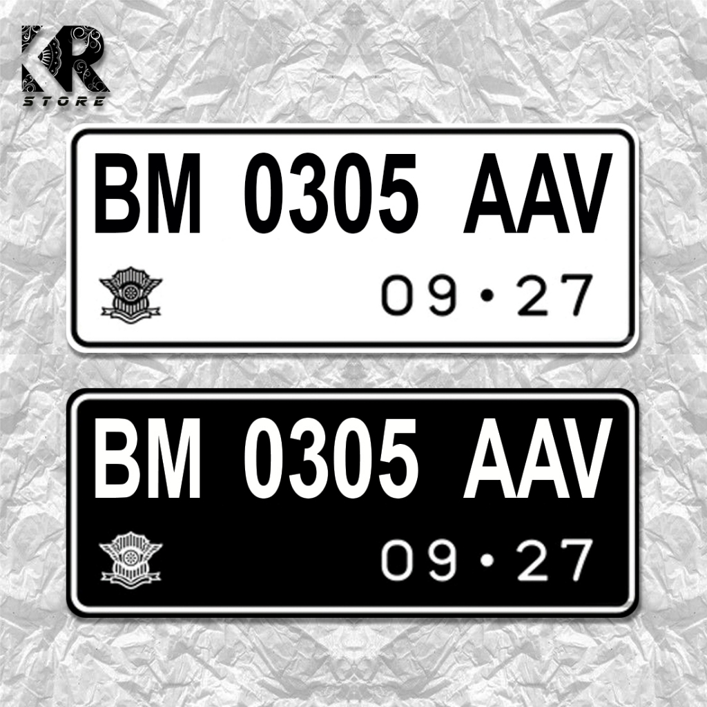 Jual STIKER PLAT NOMOR VISOR WINDSHIELD MOTOR | stiker plat motor | KR ...