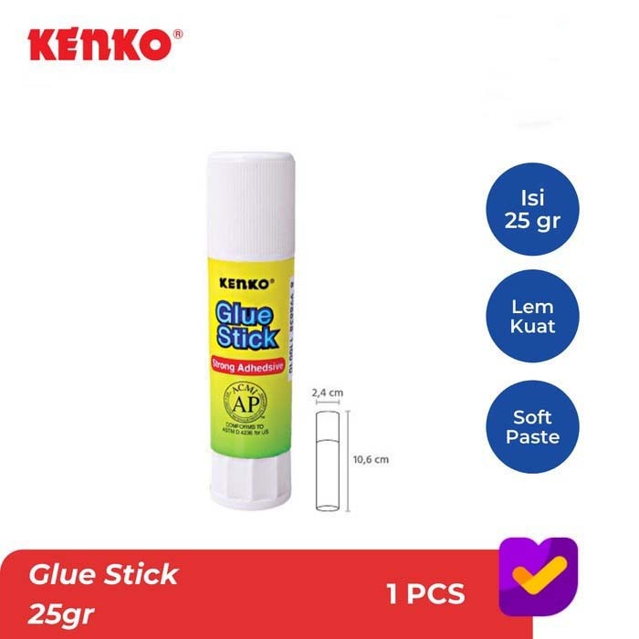Jual Glue Stick Kenko 25gr Besar / Lem Kertas Putar 25 Gram / Lem Stik ...