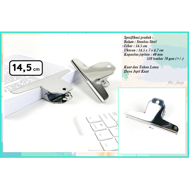 Jual Penjepit Kertas Bulldog Clip Klip Kertas Binder Clip Jepitan Kain ...