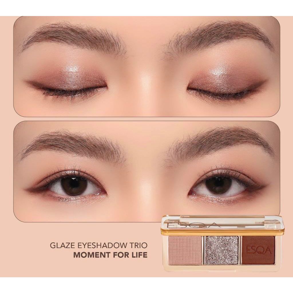 Jual ESQA GLAZE EYESHADOW TRIO| Goddess Eyeshadow Palette | Shopee ...