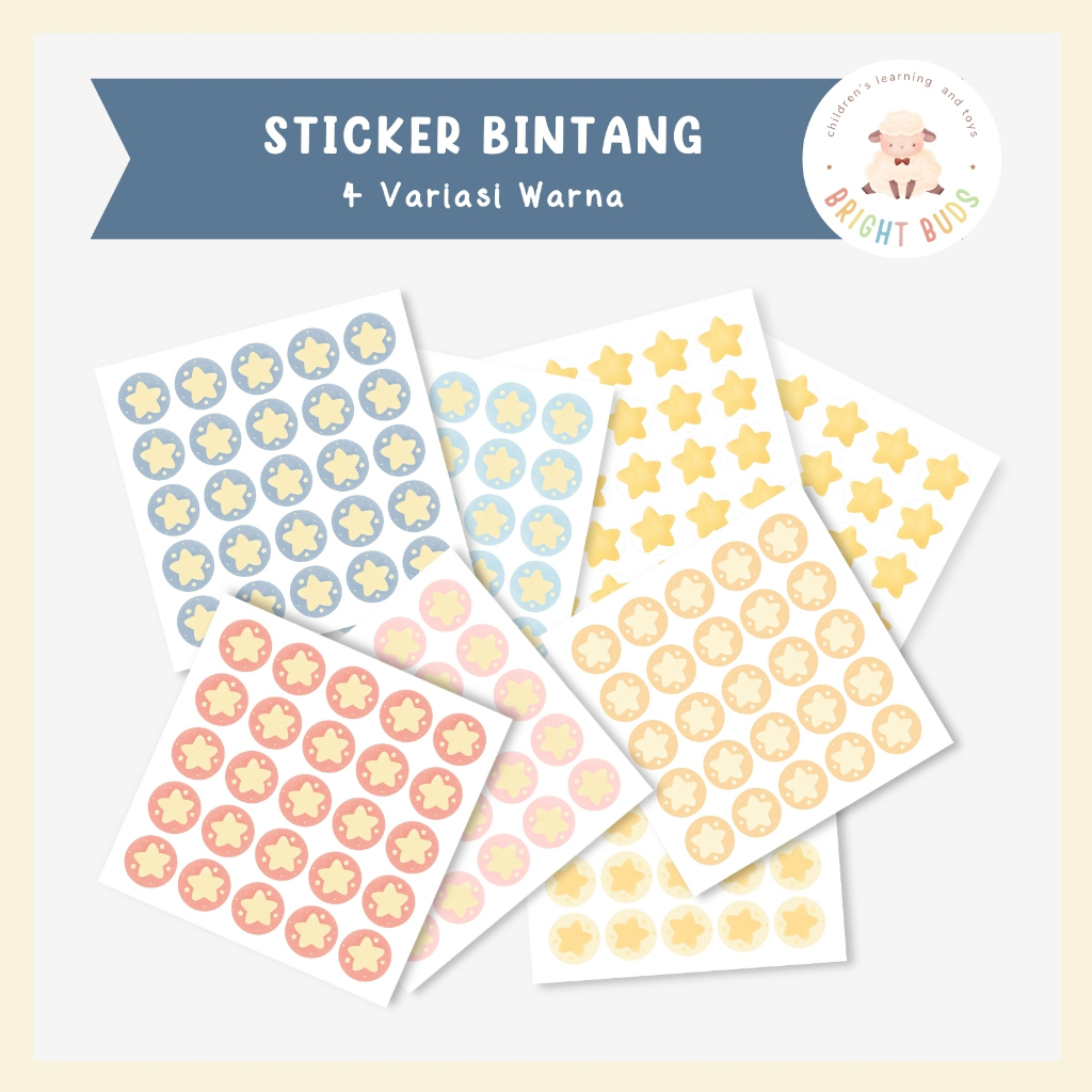 Jual Stiker Bintang | Sticker Reward | Sticker Star | Shopee Indonesia
