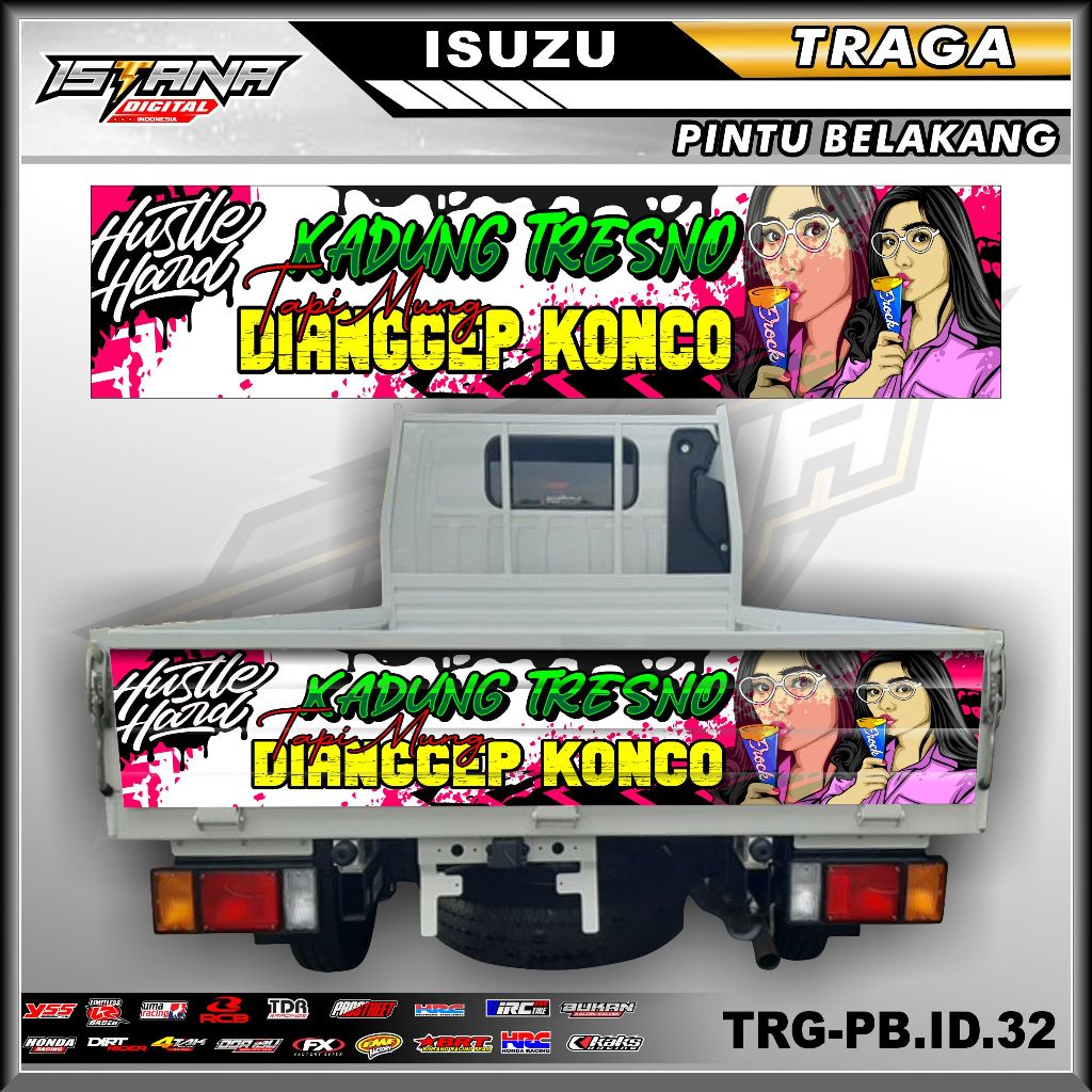 Jual Stiker Pintu Belakang Pick Up TRAGA - Sticker Variasi Pintu ...