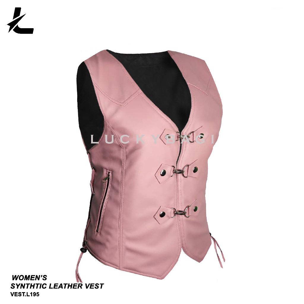 Jual Rompi Knit Kulit Wanita Vest Kulit Wanita Rompi Kulit Sintetis ...