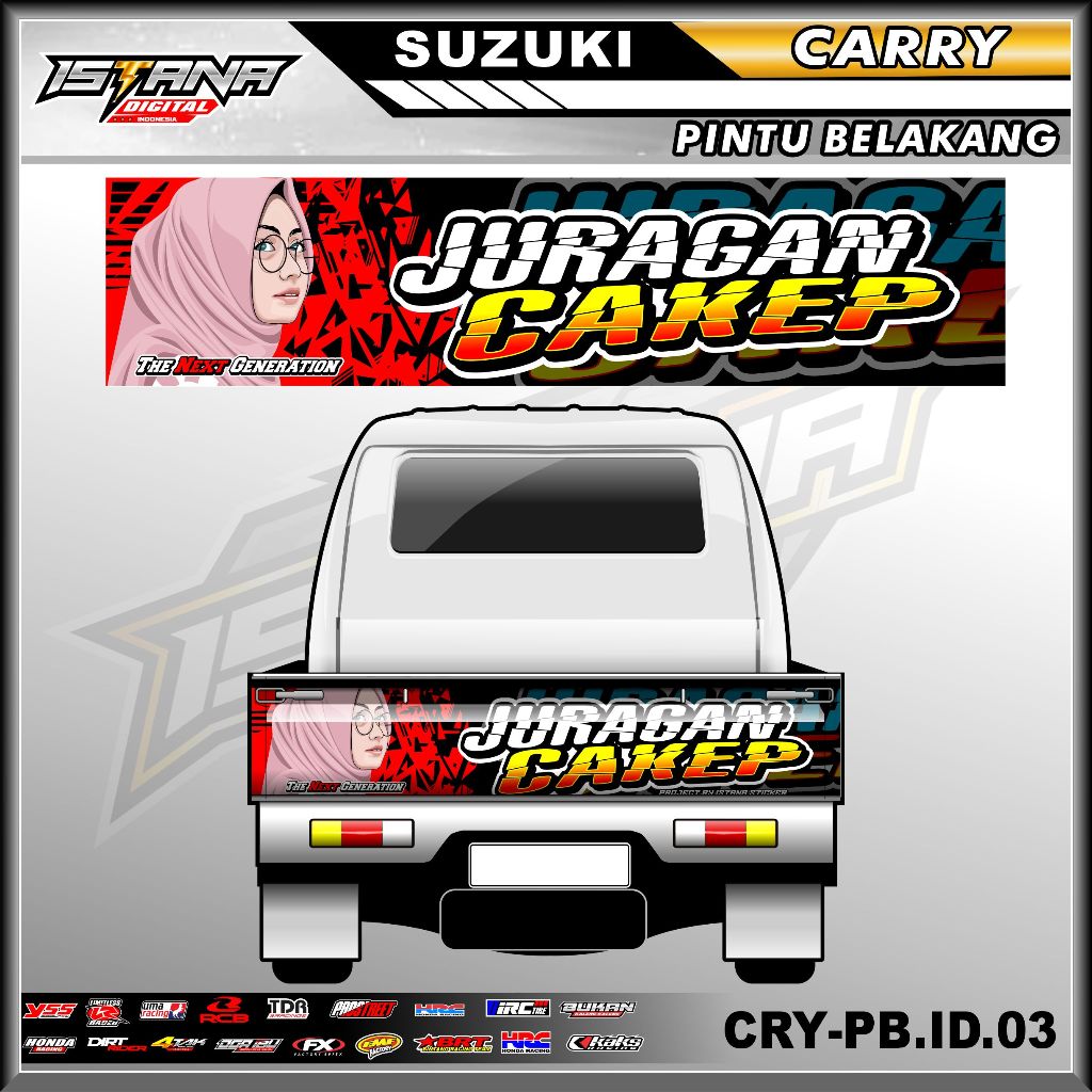 Jual Stiker Pintu Belakang Pick Up CARRY - Sticker Variasi Pintu ...