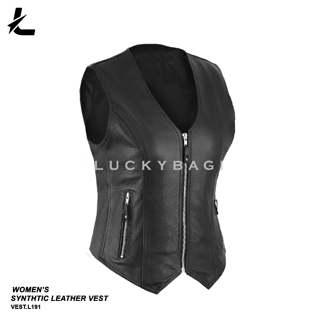 Jual Rompi Kulit Motor Vest Kulit Sintetis Rompi Kulit Wanita | Shopee ...