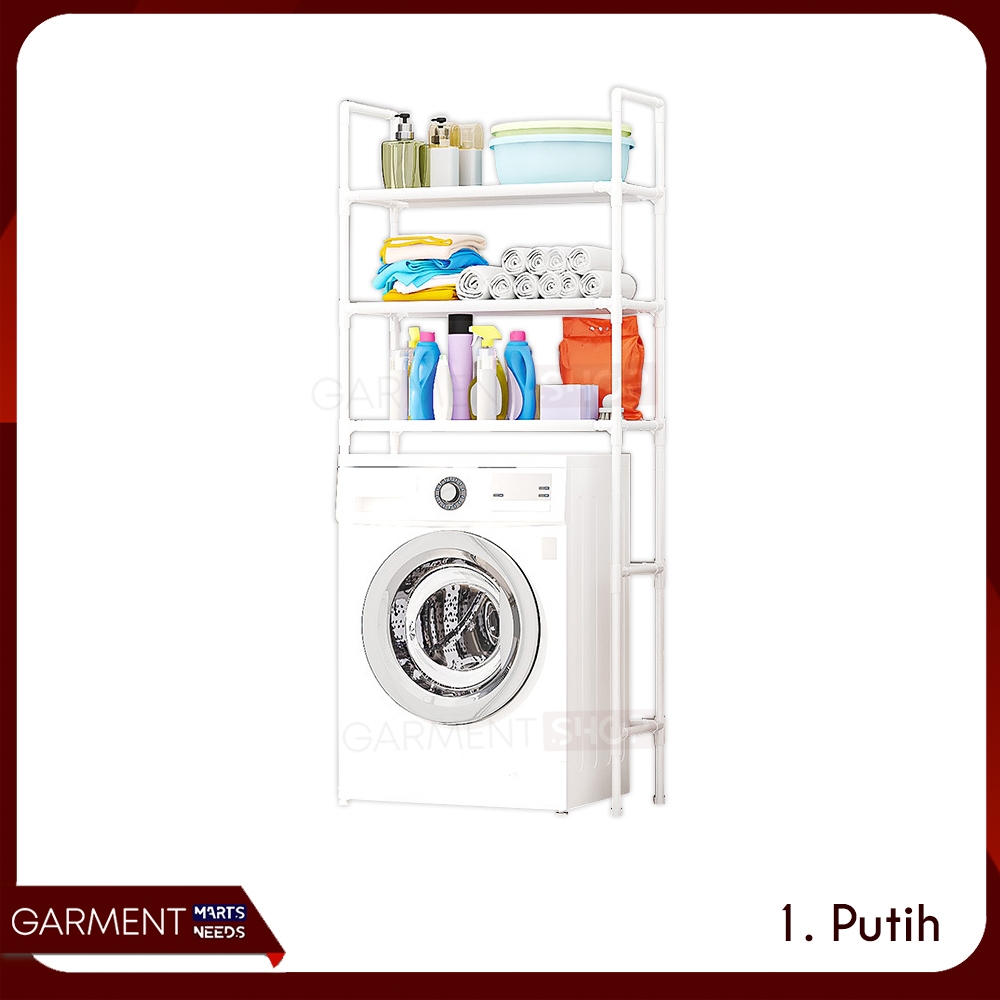 Jual Rak Mesin Cuci Kamar Mandi Susun Besar Toilet Portable Organizer ...