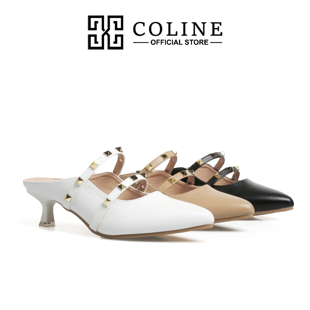 Jual COLINE CLN-3753 Sandal Mules Wanita Kerja / Sandal Heels Wanita ...