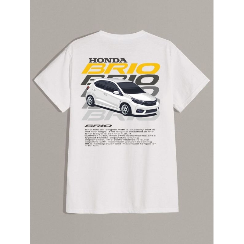 Jual Baju Honda Brio - Kaos Mobil Honda Brio -T-shirt Honda Brio Merchandise | Shopee Indonesia