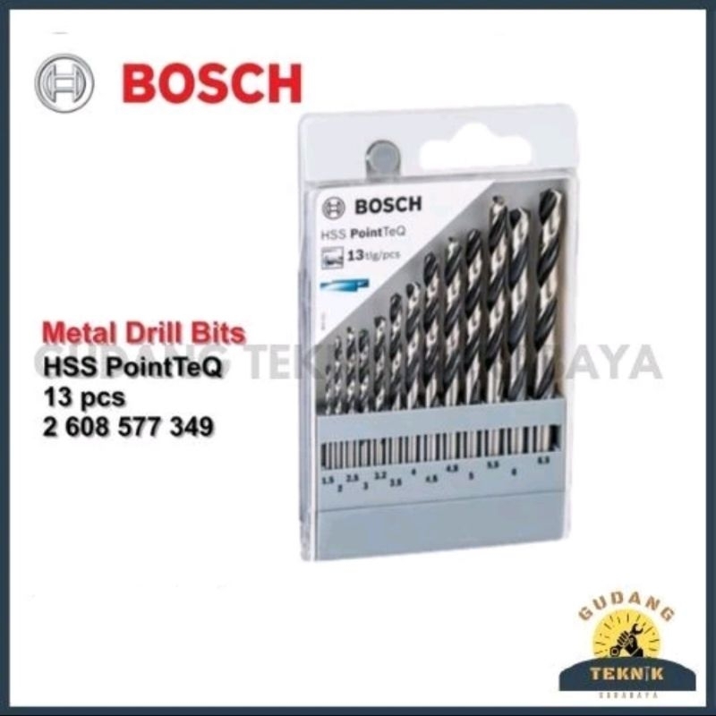 Jual Bosch Metal Drill Bits / Mata Bor Besi Set 13 Pcs | Shopee Indonesia