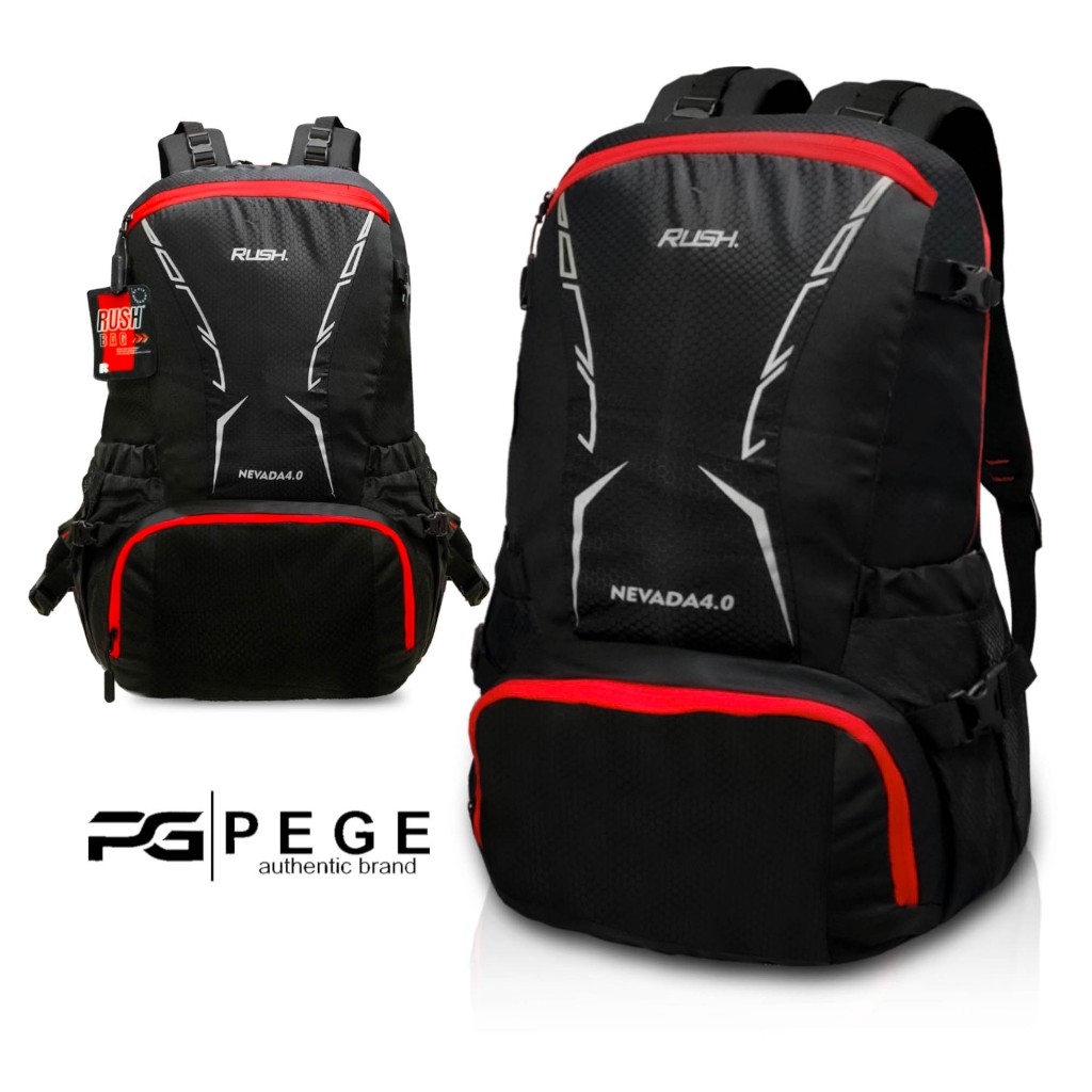 Jual Tas Gunung Carrier 40L PEGE Wakiza Backpack Travel Camping Ransel Hiking Outdoor - PG RUSH ...