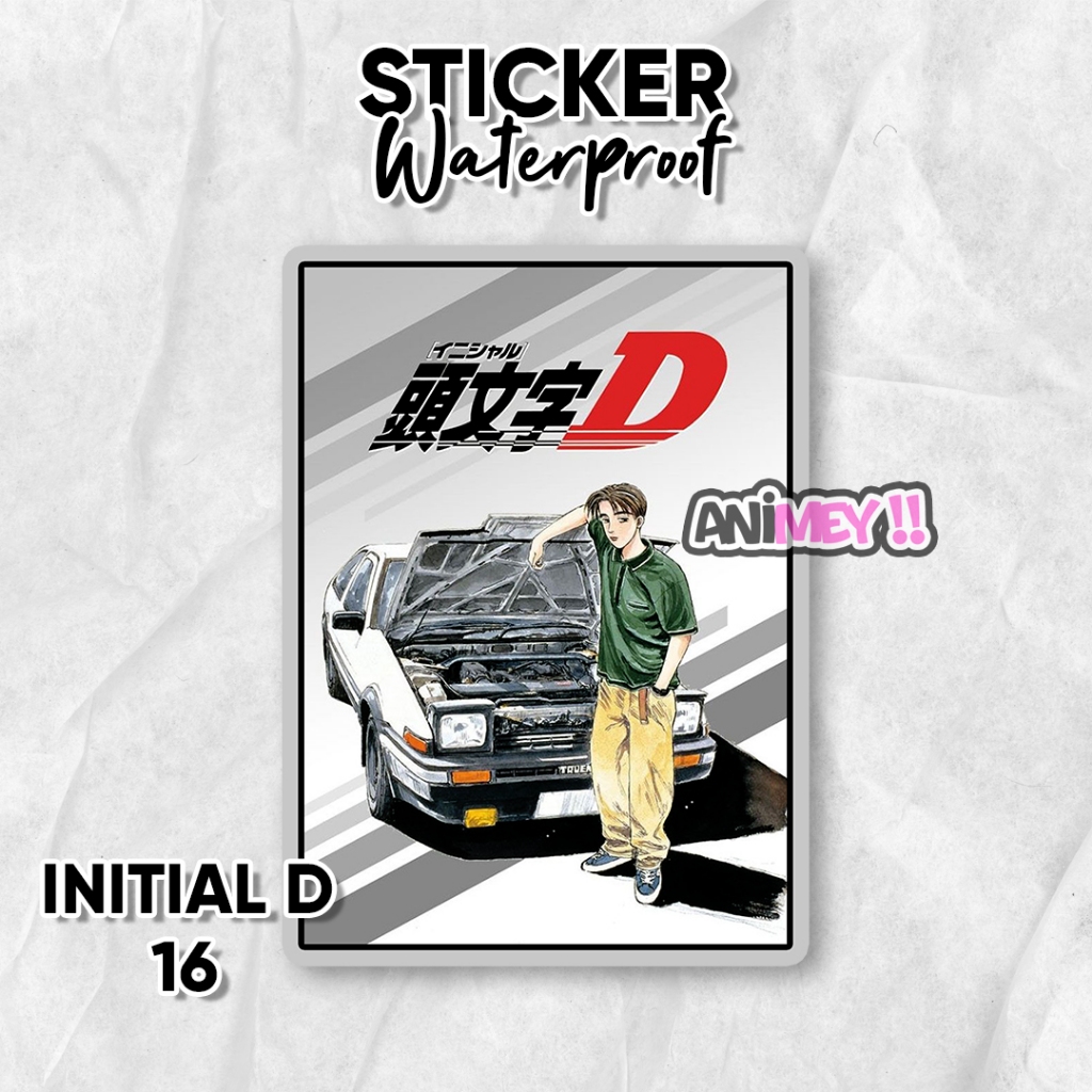 Jual Stiker Initial D / Sticker Waterproof / Takumi Fujiwara ...