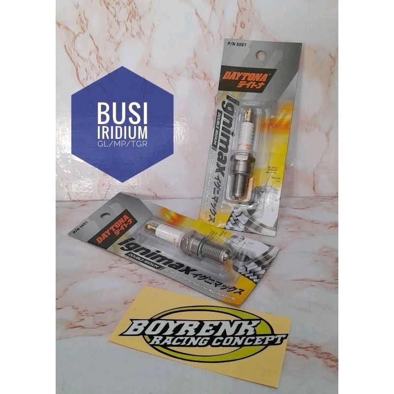 Jual BUSI IGNIMAX DOUBLE IRIDUM GL/MP/TIGER DAYTONA 5051 - BOYRENK ...