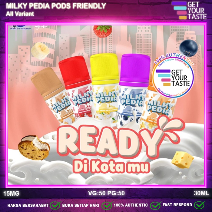 Jual Liquid Milky Pedia Pods Friendly 30ML Salt MilkyPedia by Majapahit ...