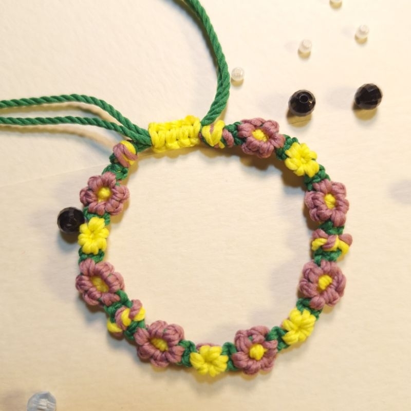 Jual PUNARA - Flower Birth Month Ver. - Gelang Bunga Tali Serut ...