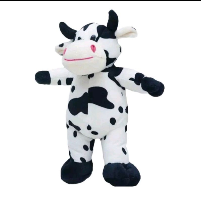 Jual Boneka Sapi Berdiri Lucu Bahan Lembut isi full Dakron Sudah ...