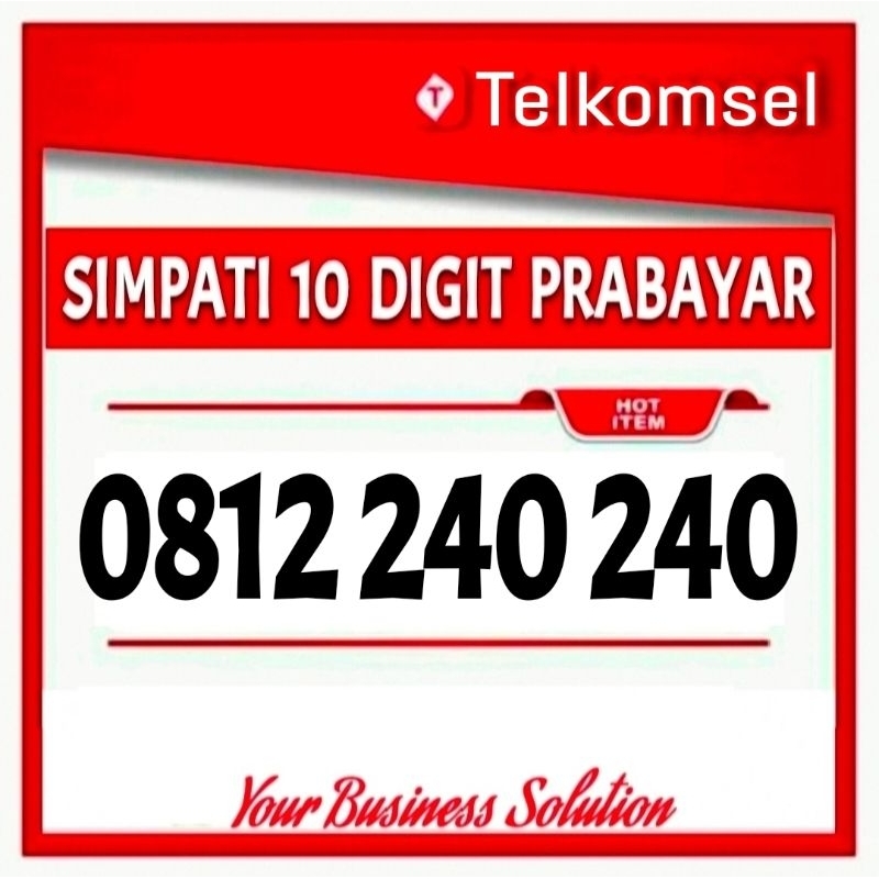Jual Kartu Perdana Nomor Cantik Telkomsel Simpati 10 Digit Prabayar - 140 140 - 240 240 ...