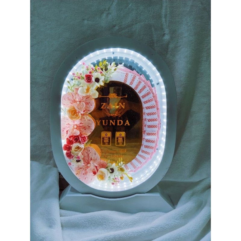 Jual Mahar Oval / mahar kapsul / mahar akrilik / mahar uang / mahar ...