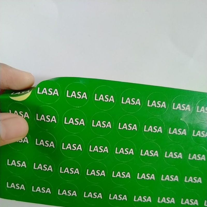 Jual stiker label lasa hijau bulat | Shopee Indonesia