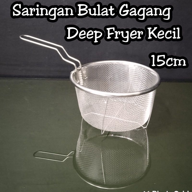 Jual Saringan bulat Gagang 15cm / Saringan Minyak Gorengan / Saringan ...