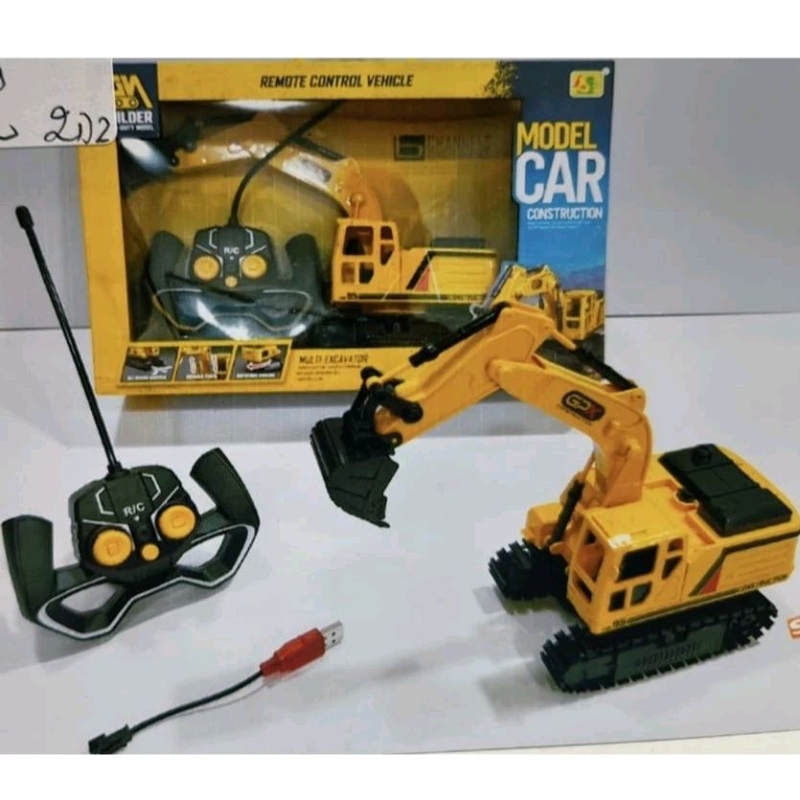 Jual Mainan Anak RC Remote Control Truk Traktor Excavator Truck -- 1638 ...