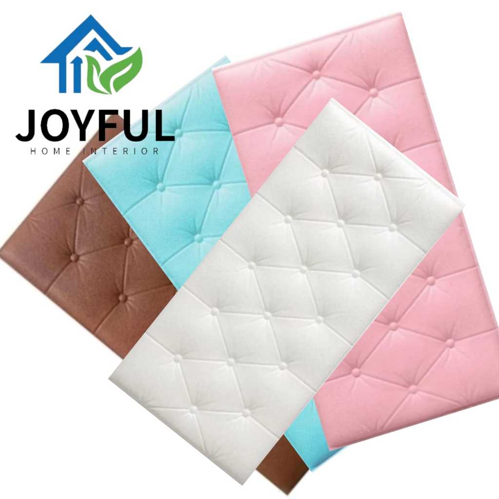 Jual Joyful Home Interior - Wallpaper Dinding 3D Foam Headboard Bed ...