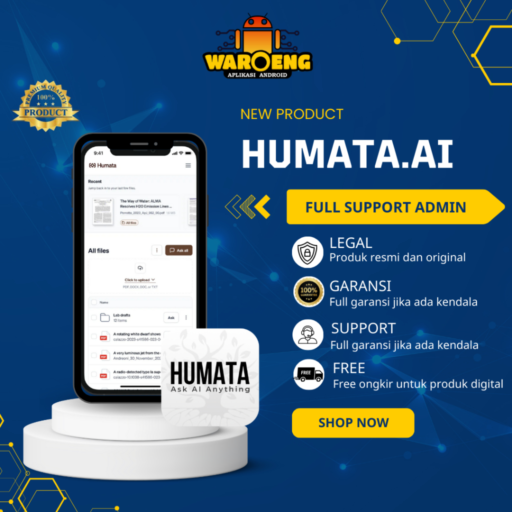 Jual Humata.Ai - Chat PDF Premium Orivat setahun 100% full garansi ...