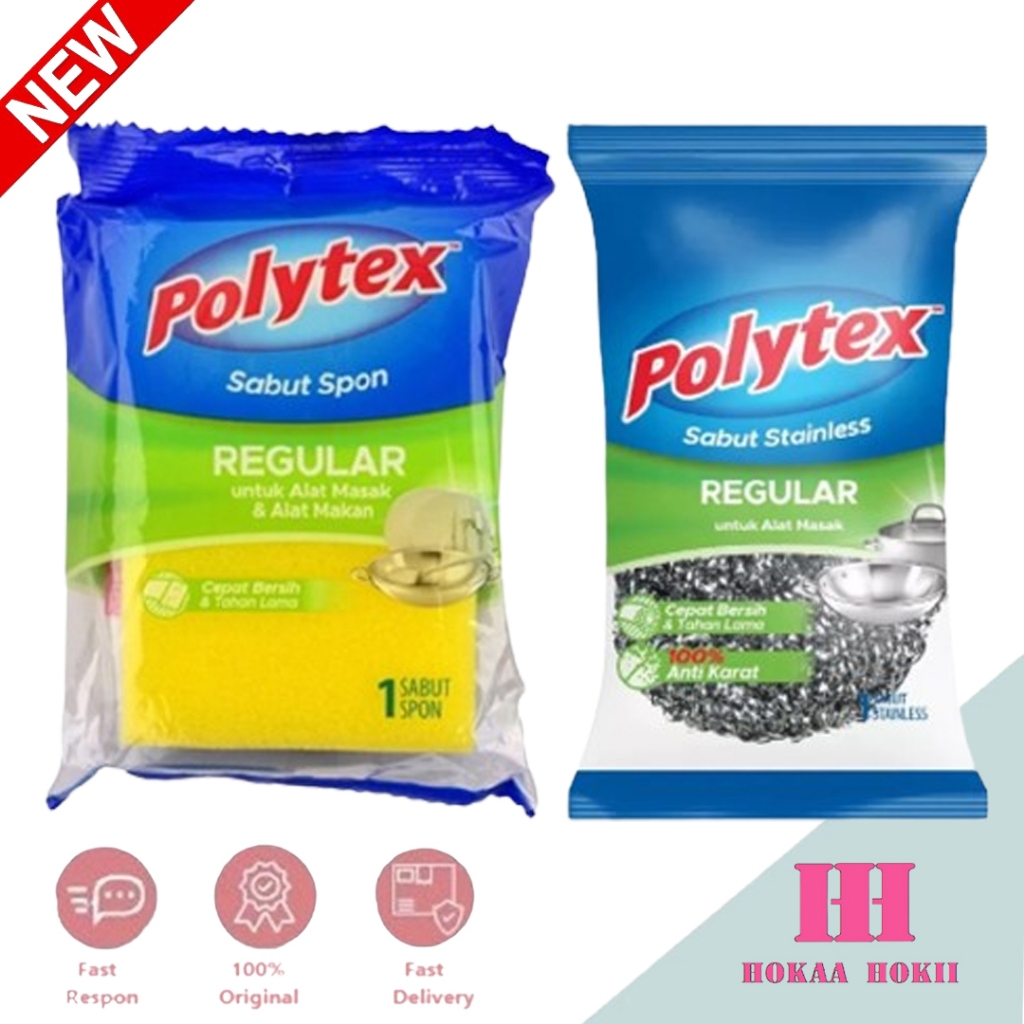 Jual Polytex Sabut Spon/Stainless Cuci Piring Regular | Shopee Indonesia