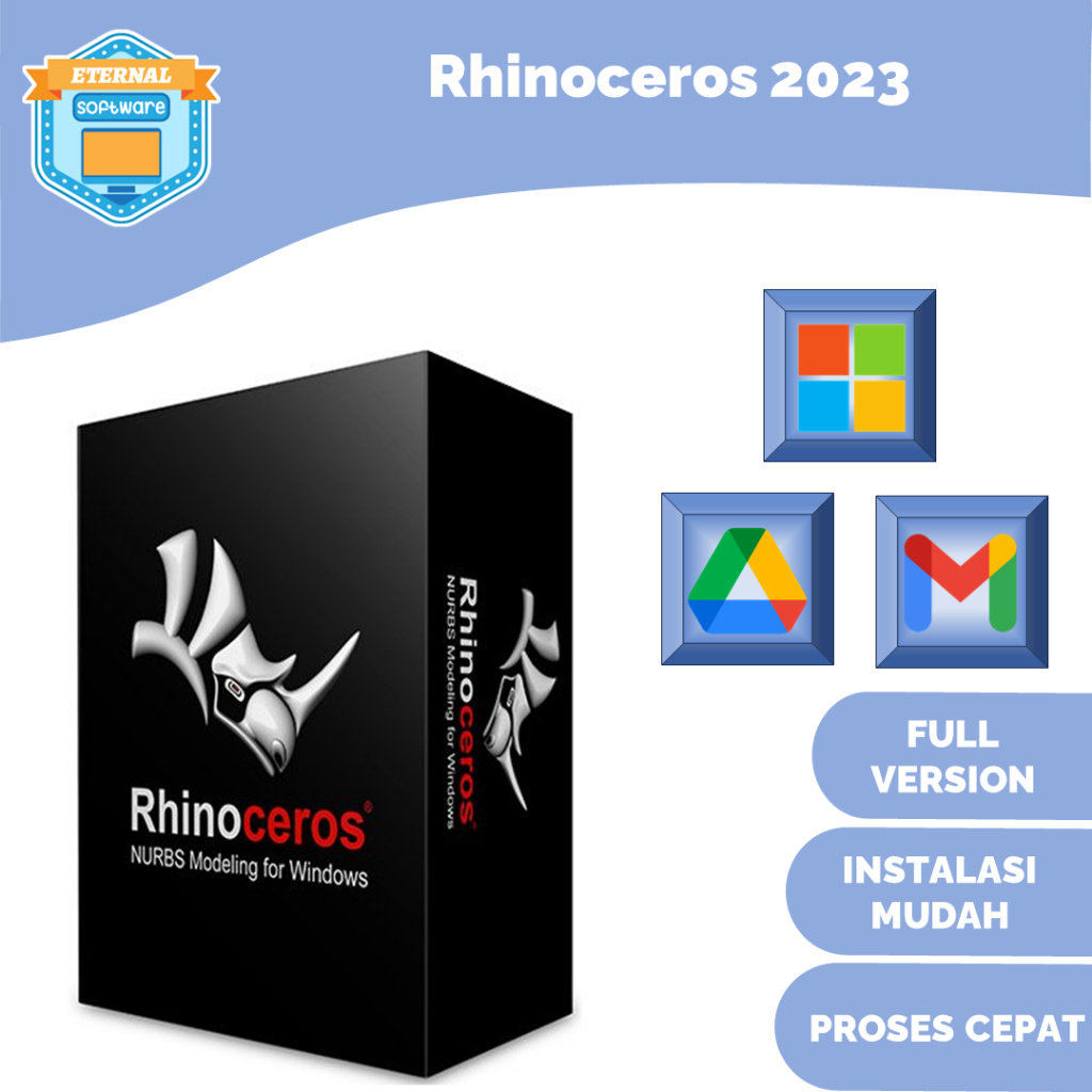Jual Rhinoceros Full Version No Trial Aplikasi Rendering Full Lisensi Software 3D Modelling ...