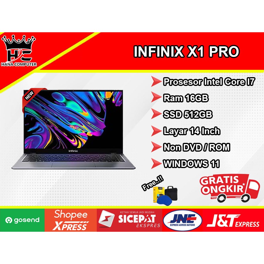 Jual INFINIX X1 PRO INTEL CORE I7 105G7 RAM 16GB SSD 512GB WIN 11 ...